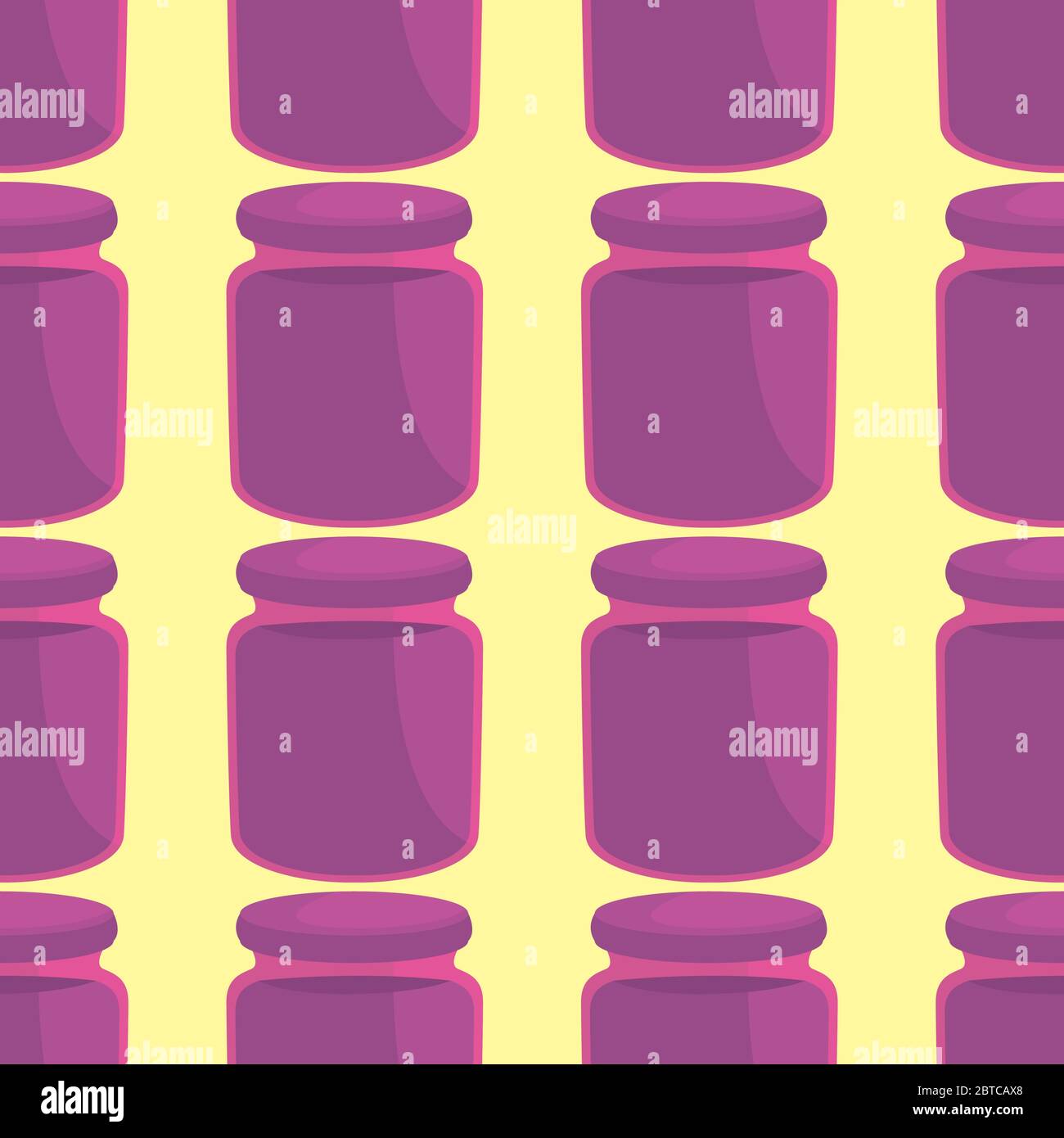 Jars pattern , illustration, vector on white background Stock Vector ...