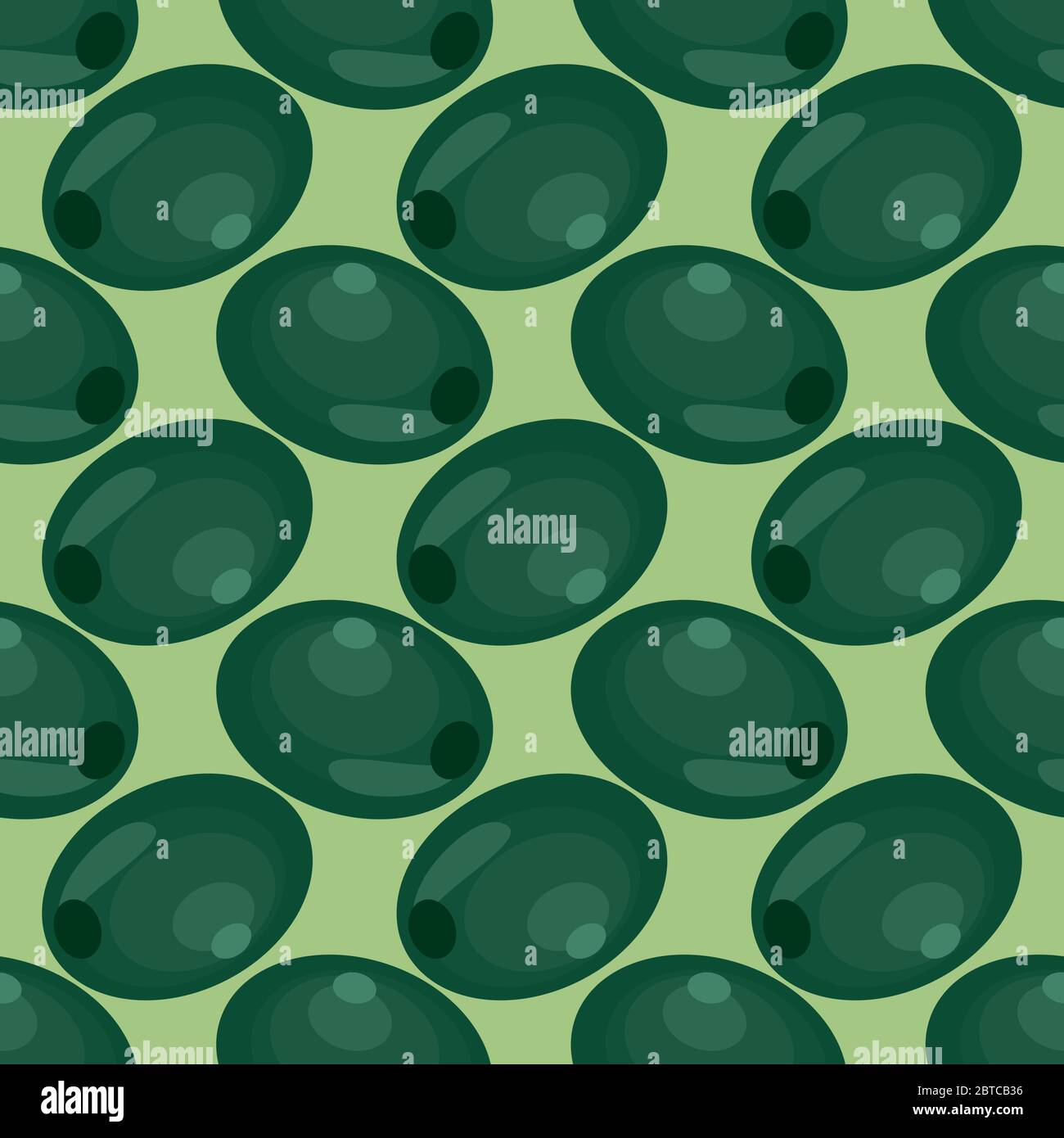 Green olive pattern , illustration, vector on white background Stock ...