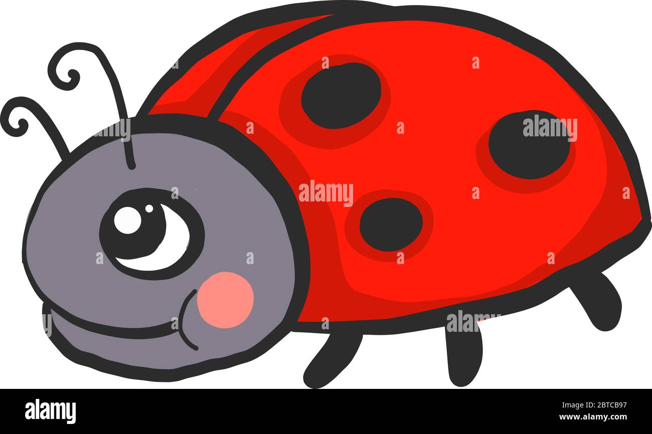 Happy lady + white background Stock Vector Images - Alamy