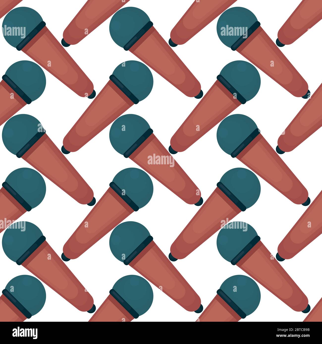 Microphones pattern , illustration, vector on white background Stock ...