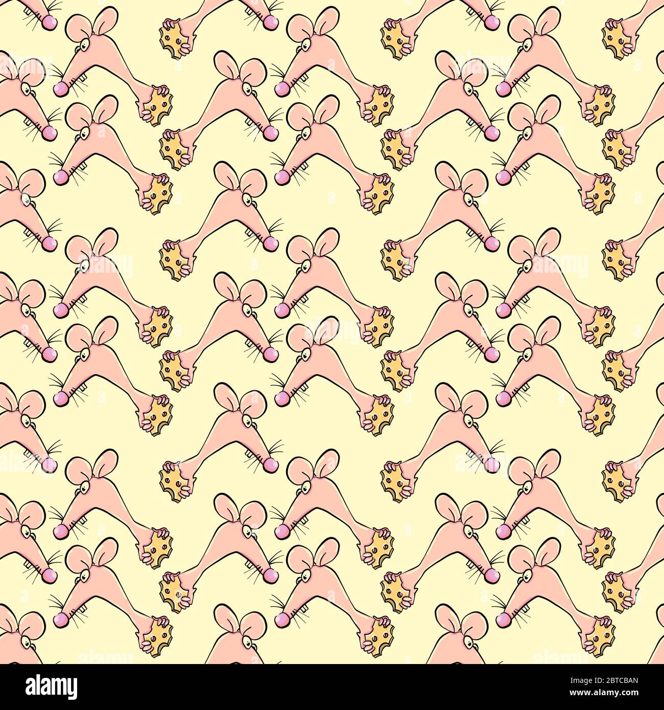 Mouse pattern , illustration, vector on white background Stock Vector ...