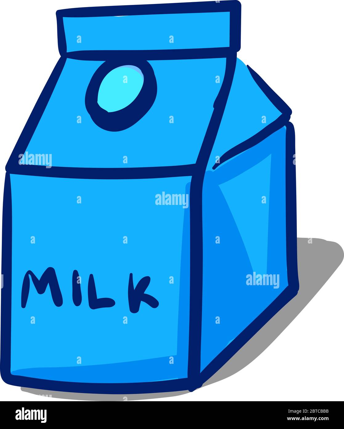 Milk blue container hi-res stock photography and images - Alamy