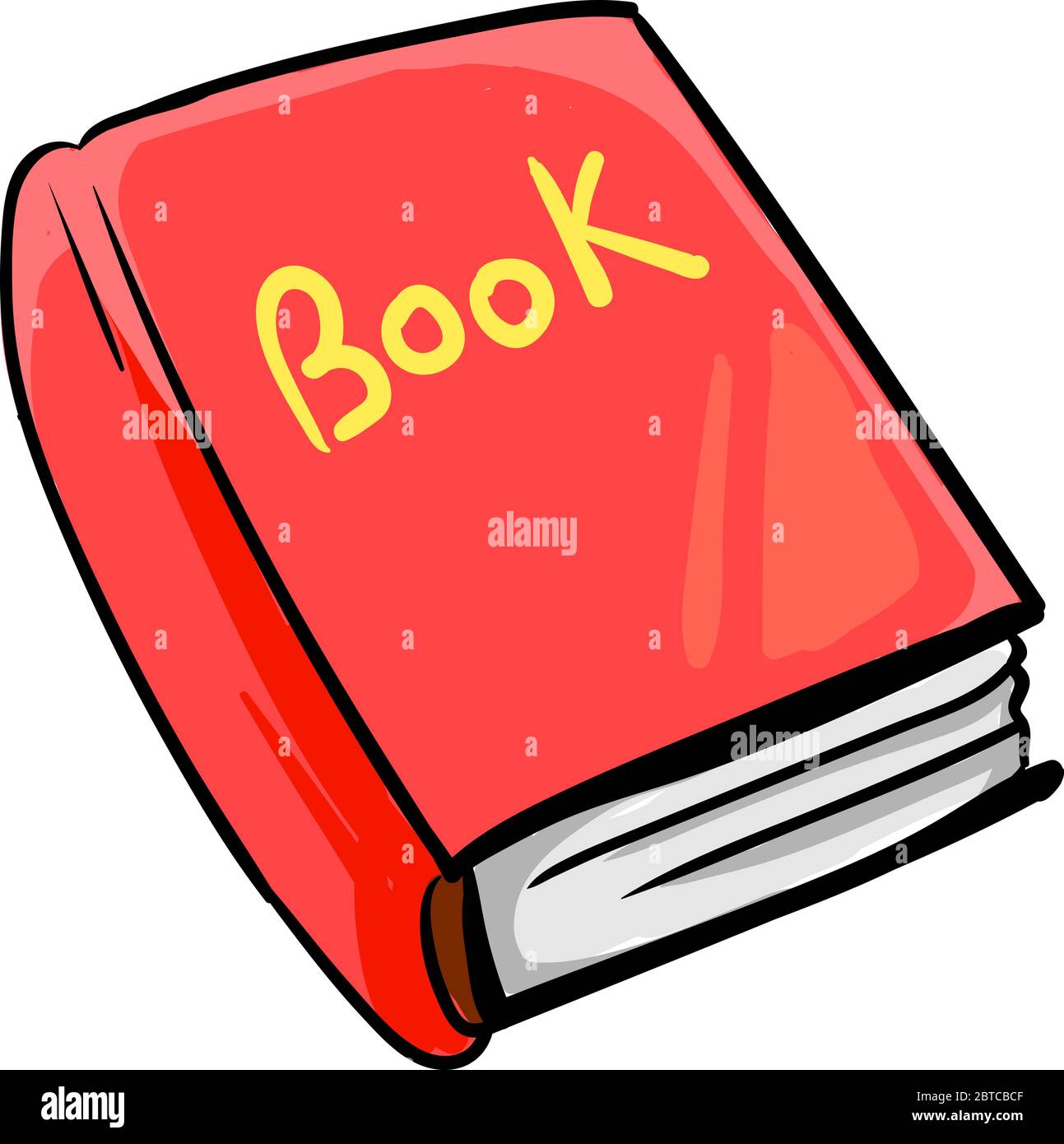 Red book , illustration, vector on white background Stock Vector Image ...