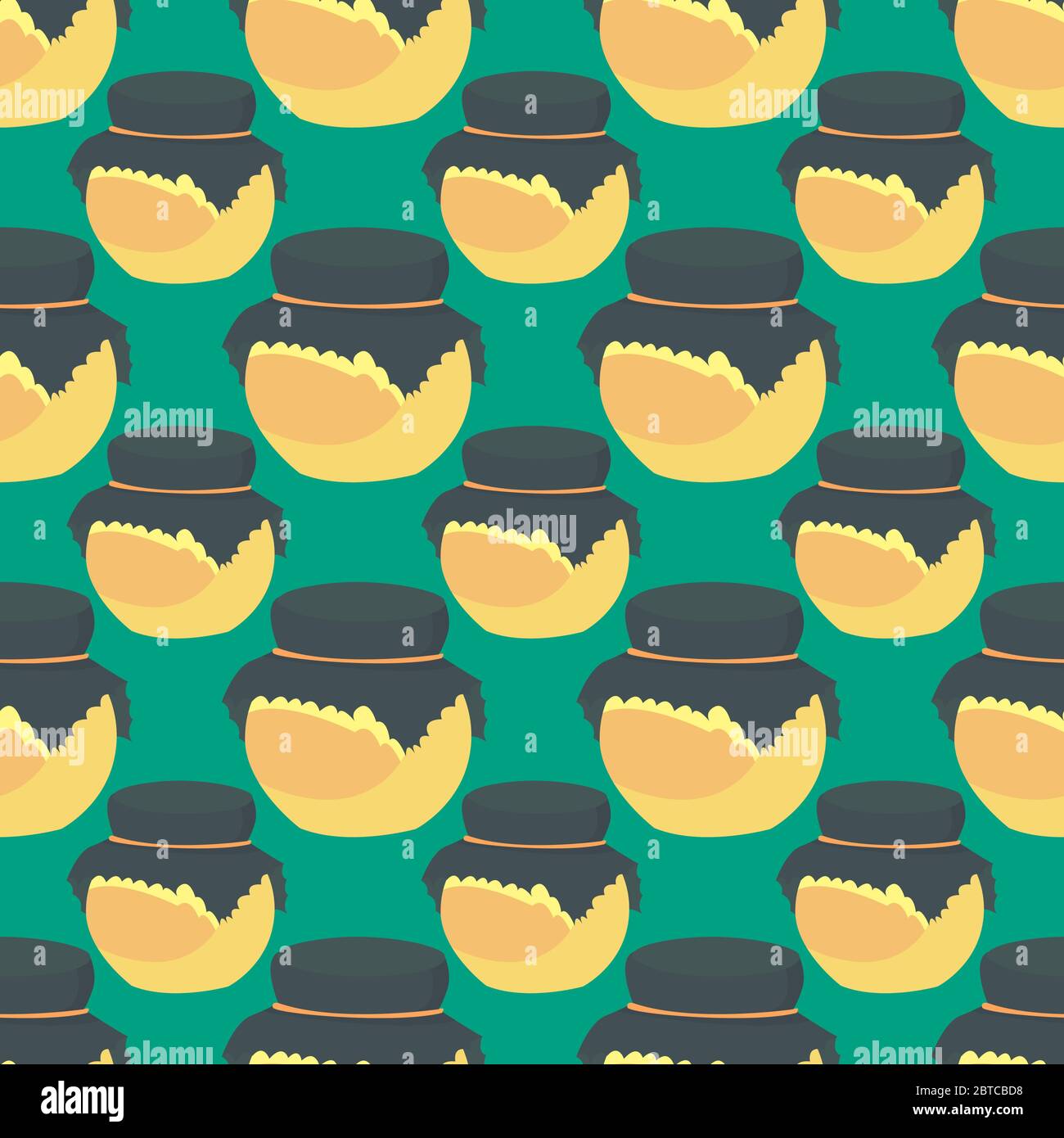 Honey pattern , illustration, vector on white background Stock Vector ...