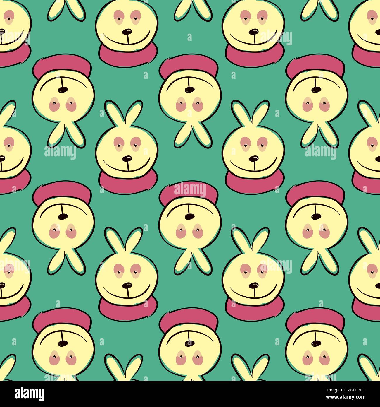 High rabbit , illustration, vector on white background Stock Vector ...