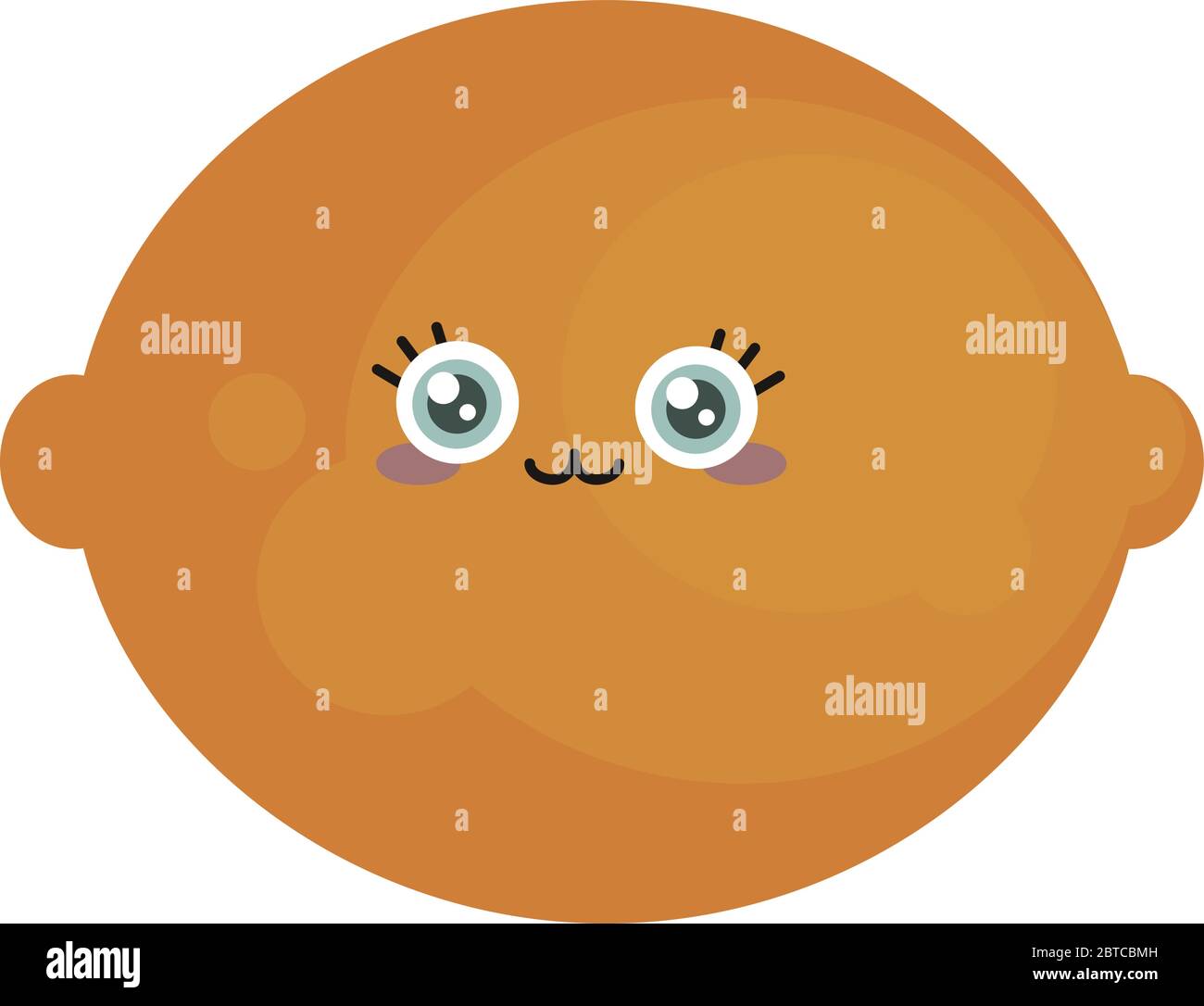 Happy lemon , illustration, vector on white background Stock Vector ...