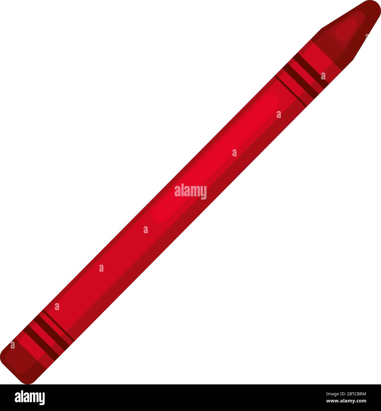 Crayons isolated on white Stock Vector Images - Alamy