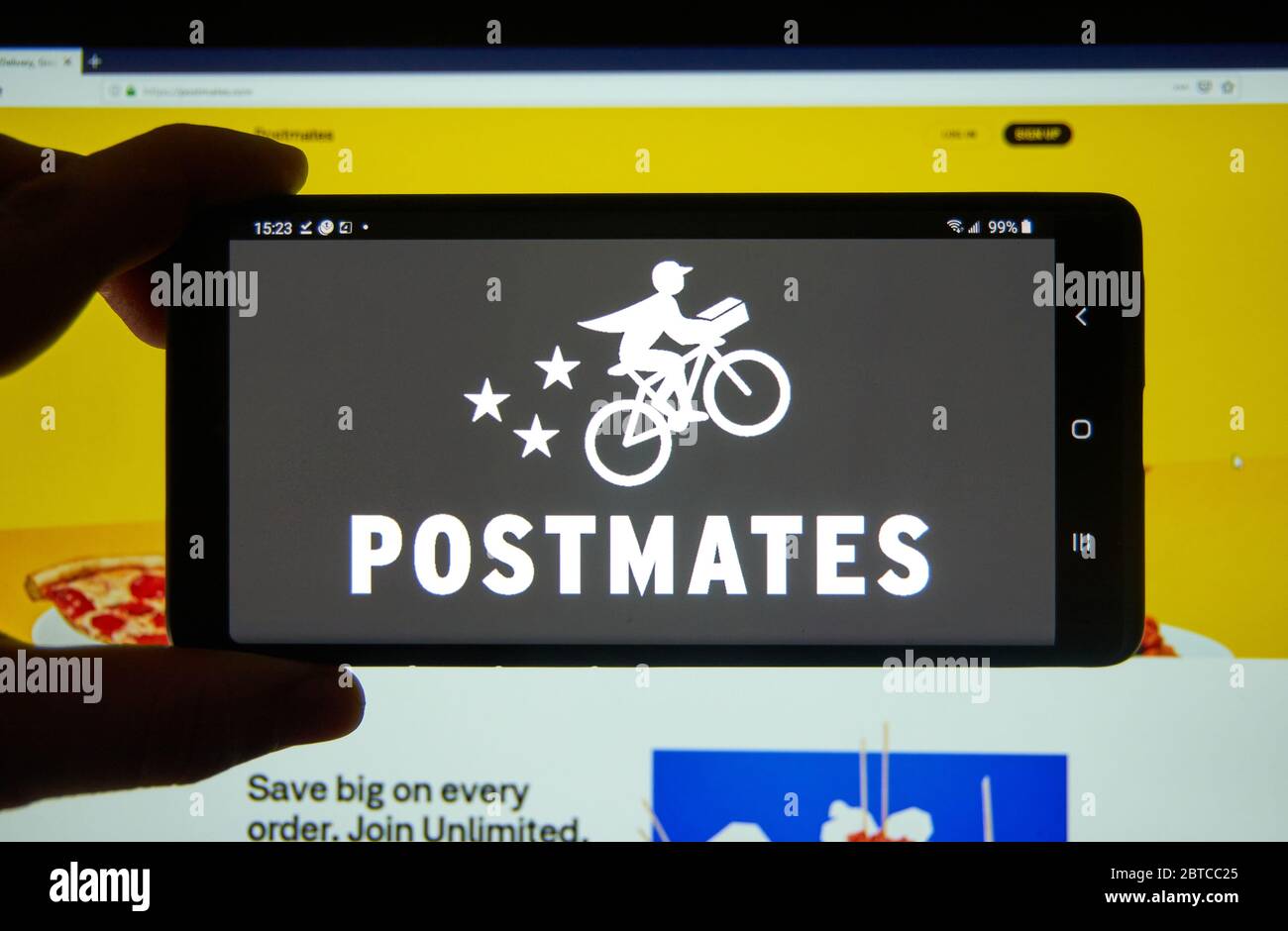 Postmates app logo hi-res stock photography and images - Alamy