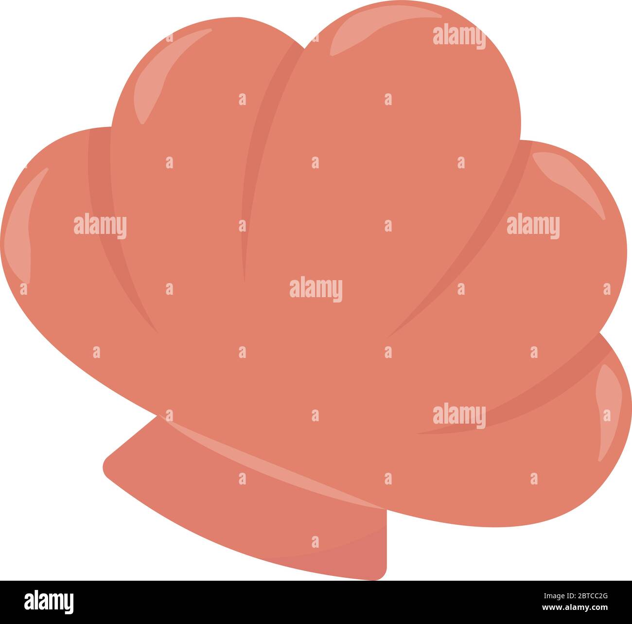 Pink sea shell , illustration, vector on white background Stock Vector ...