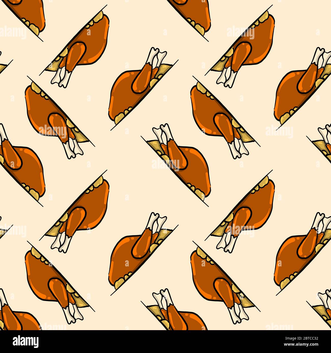 Chicken pattern , illustration, vector on white background Stock Vector ...