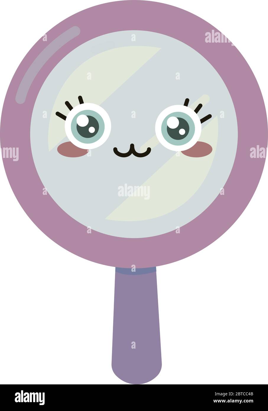 Cute mirror , illustration, vector on white background Stock Vector ...