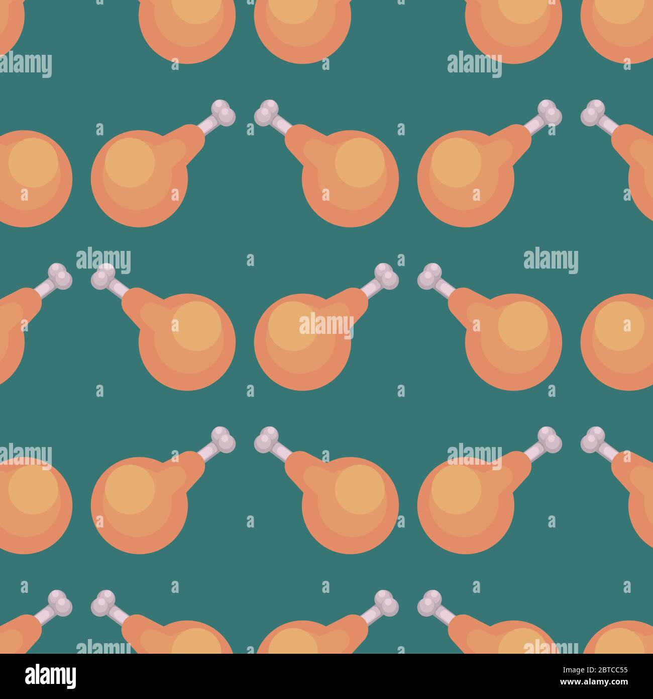 Chicken meat pattern , illustration, vector on white background Stock ...