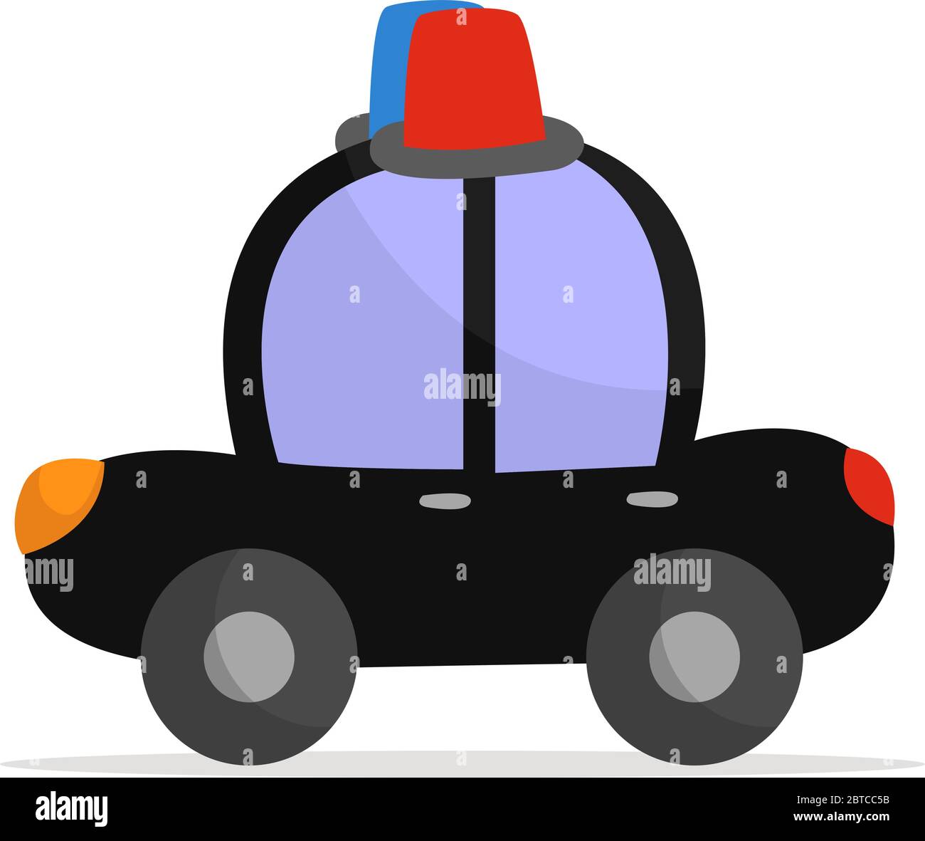Police patrol , illustration, vector on white background Stock Vector ...