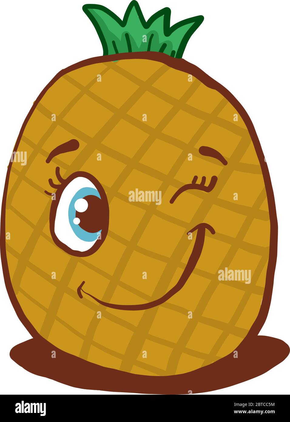 Winking pineapple hi-res stock photography and images - Alamy