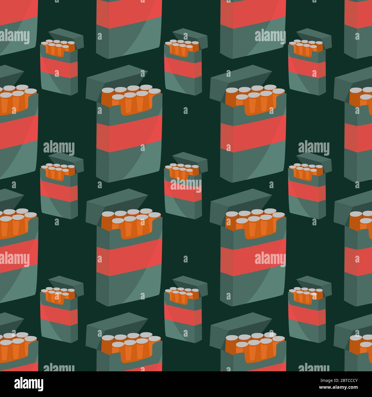 Pack of cigarettes pattern , illustration, vector on white background ...