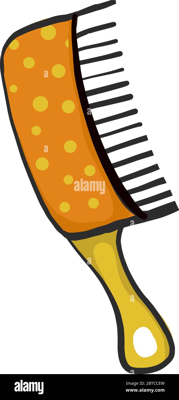 Hair brush , illustration, vector on white background Stock Vector ...