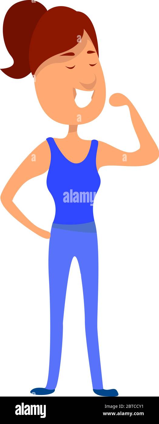 Strong Woman Cartoon