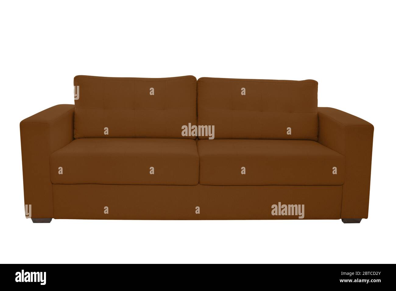 Studio shot of a beautiful modern sofa isolated on white background ...