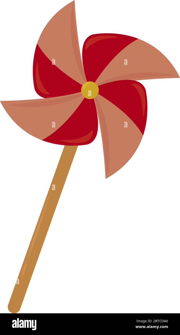Wind turbine small , illustration, vector on white background Stock ...
