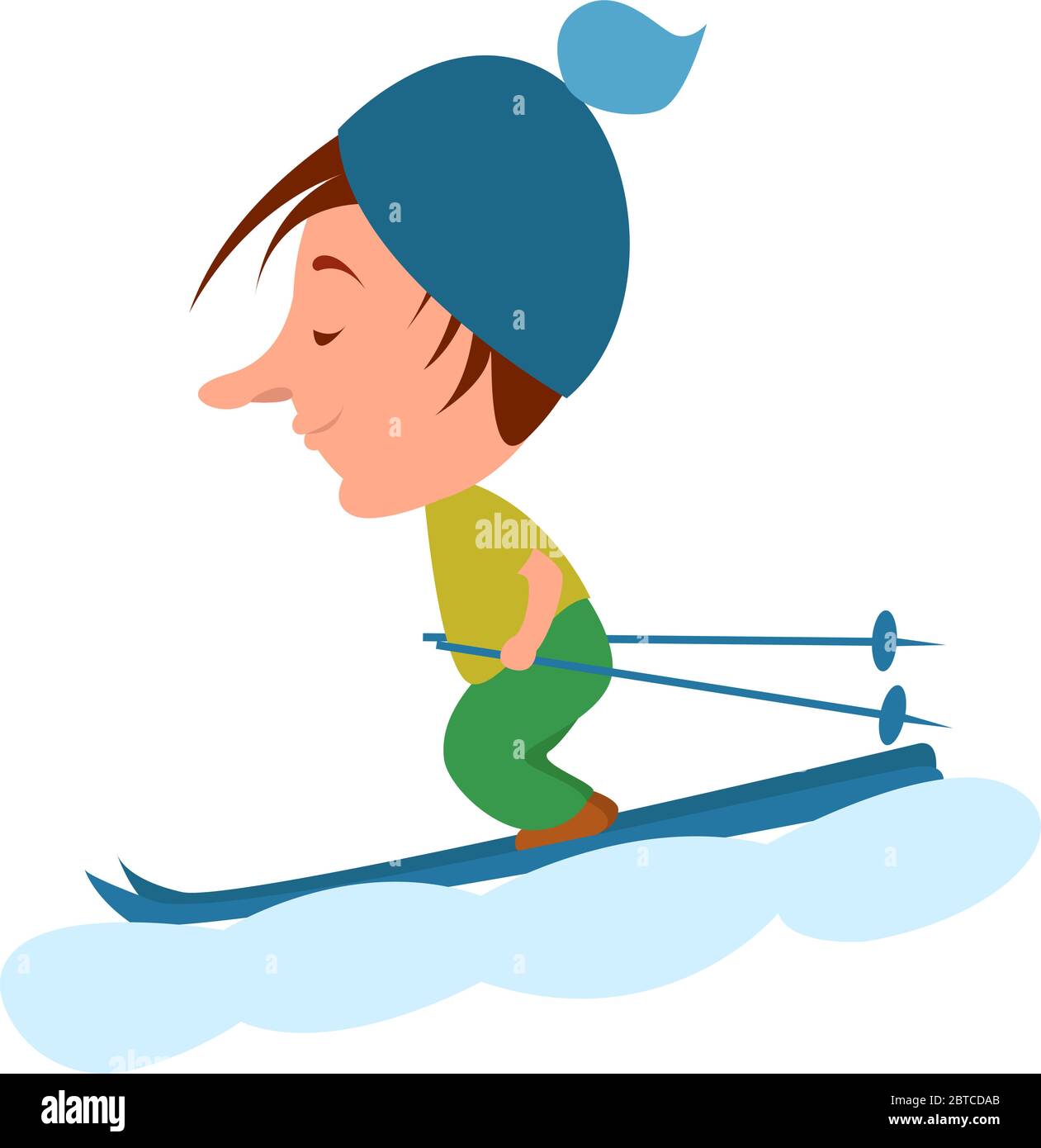 Snow man vector vectors hi-res stock photography and images - Alamy