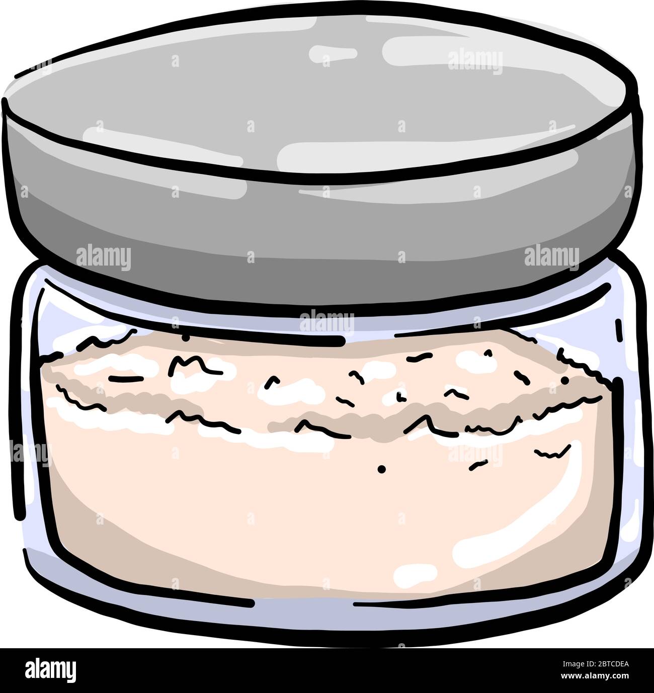 Sand powder , illustration, vector on white background Stock Vector ...