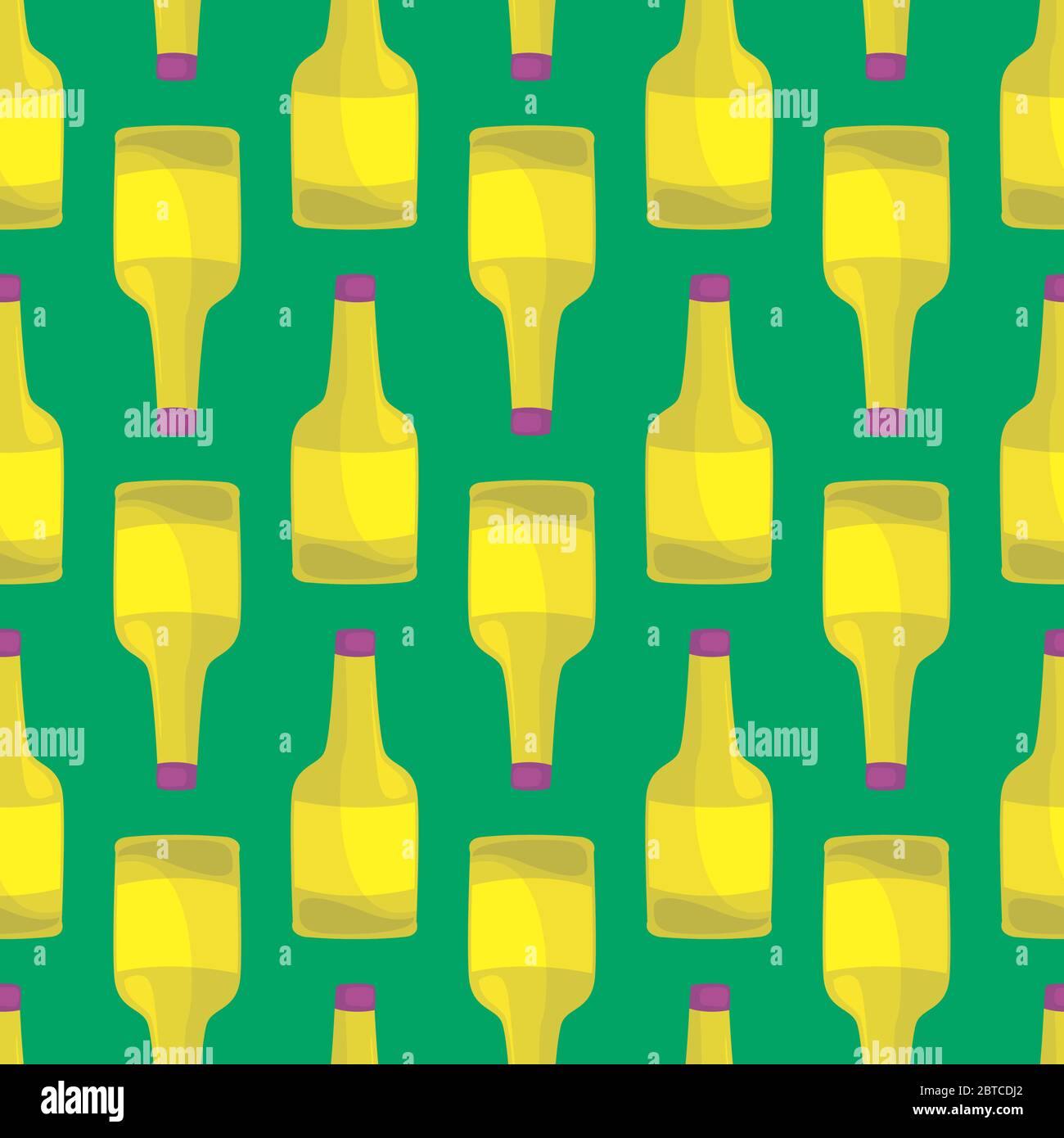 Yellow bottle pattern , illustration, vector on white background Stock ...