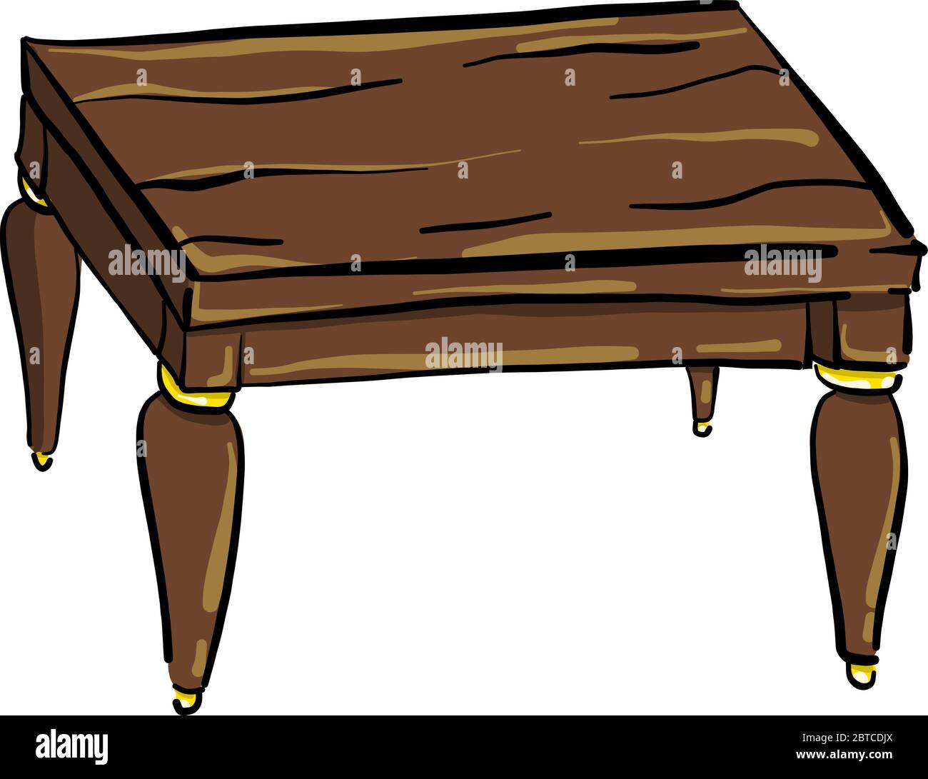 Wooden table , illustration, vector on white background Stock Vector ...