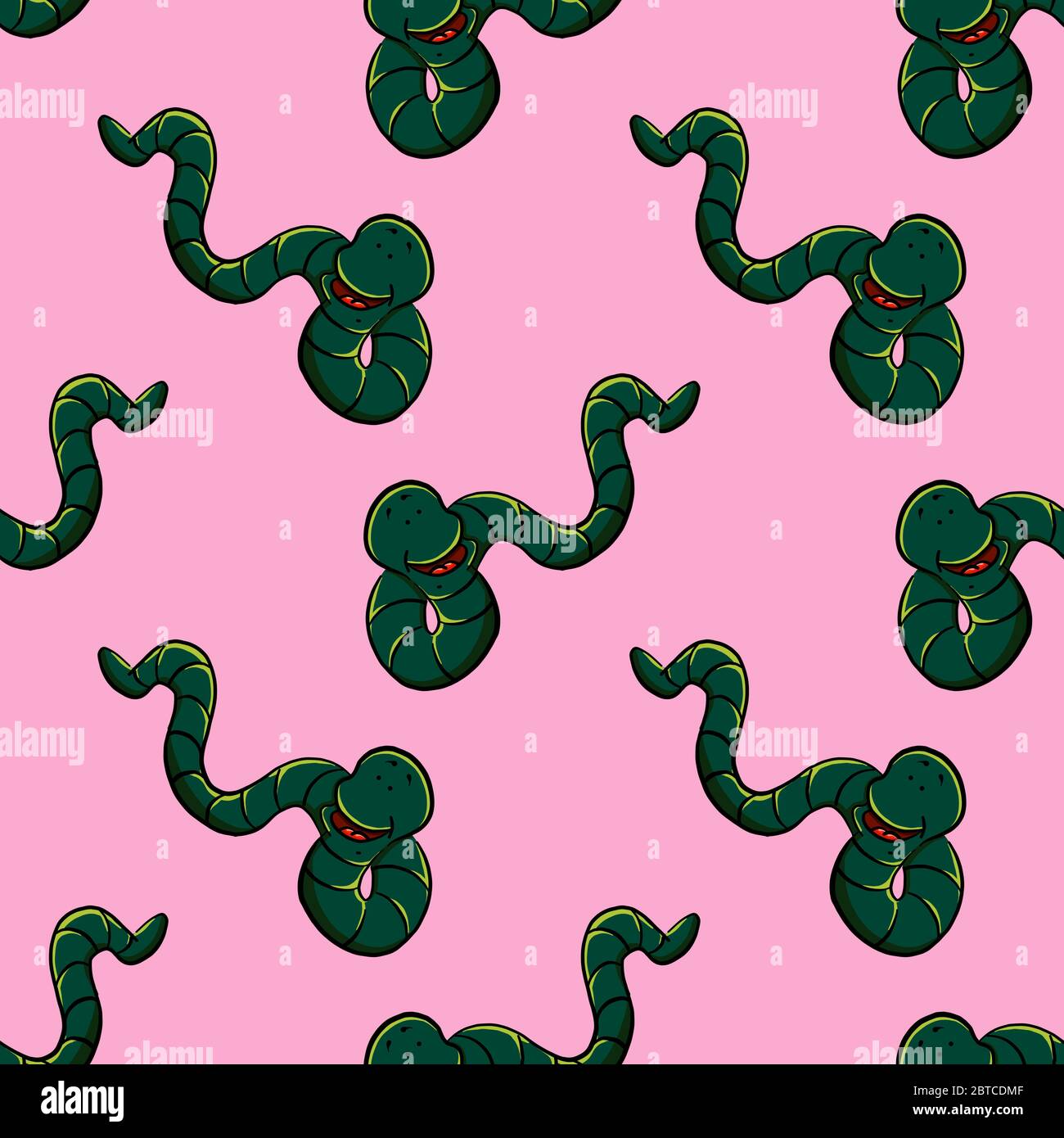 Snakes pattern , illustration, vector on white background Stock Vector ...