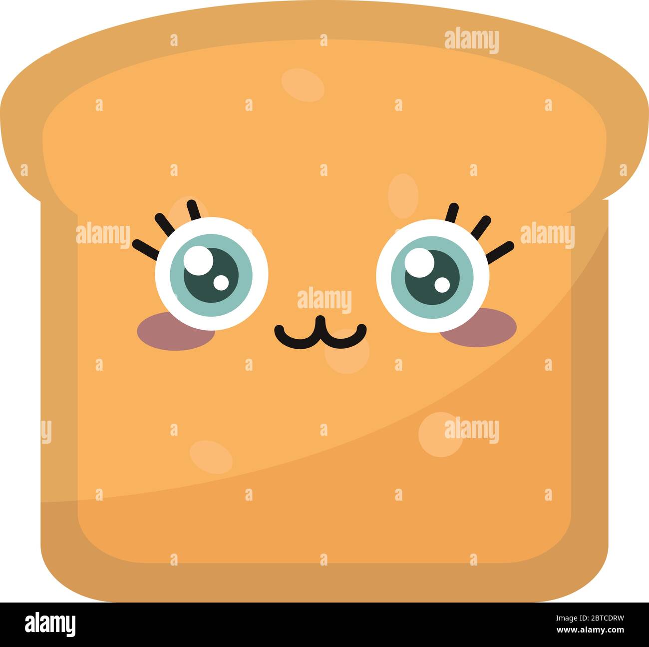 Cute toast , illustration, vector on white background Stock Vector ...