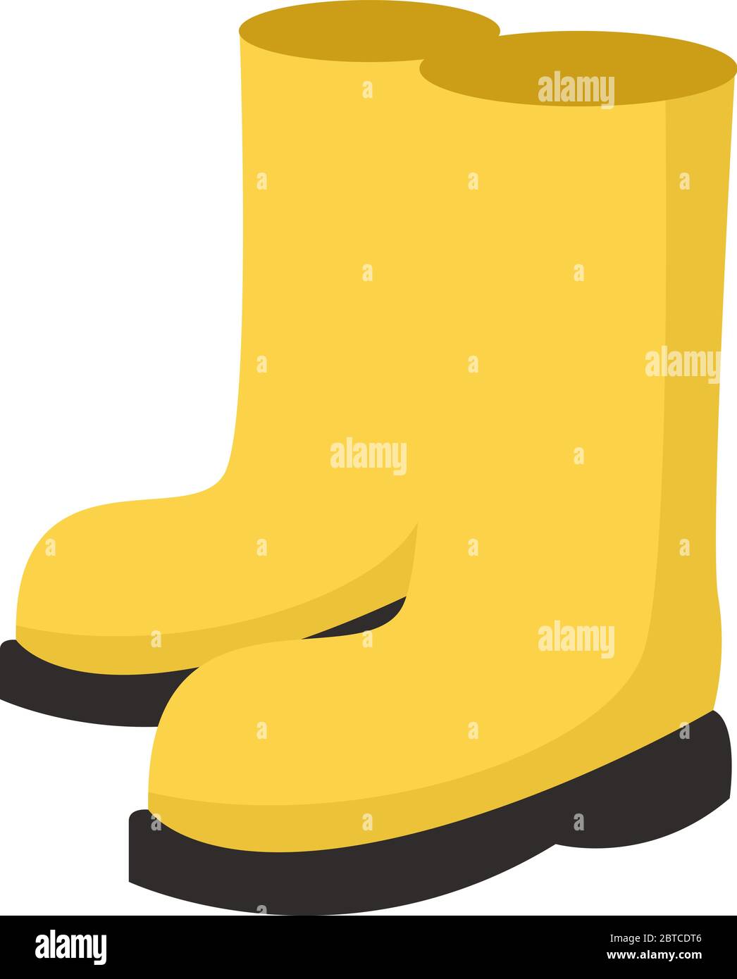 Yellow Rain Boots Clipart