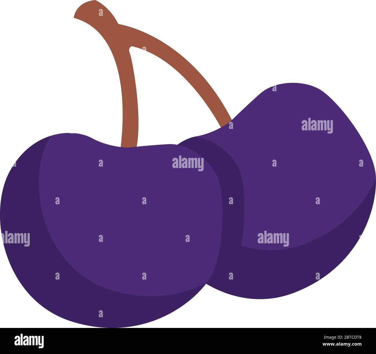 Vector blueberry green blue Cut Out Stock Images & Pictures - Alamy