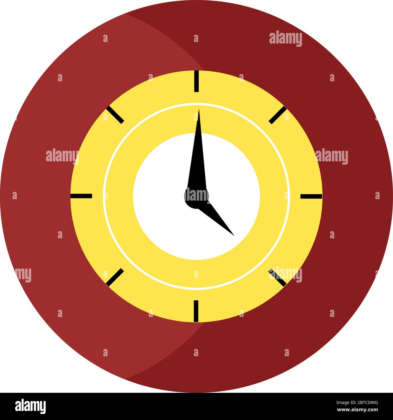Big white clock Stock Vector Images - Alamy