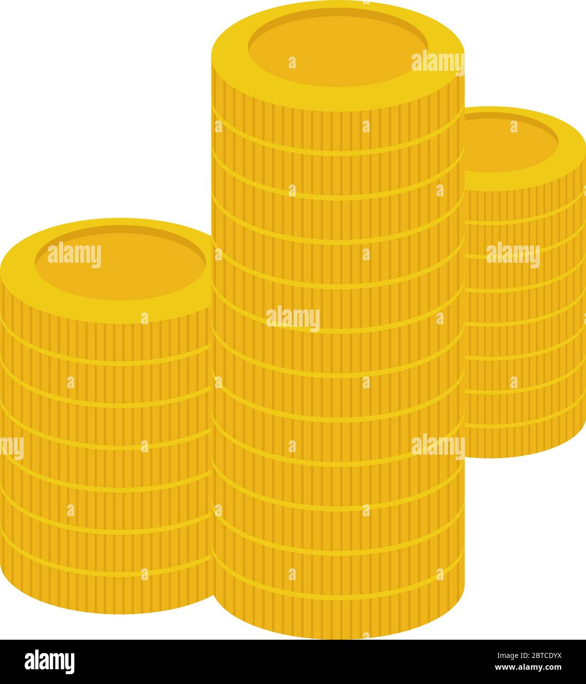 Money coins, illustration, vector on white background Stock Vector Image & Art - Alamy