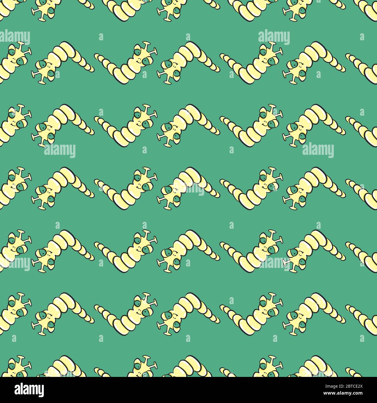 Worms pattern , illustration, vector on white background Stock Vector ...