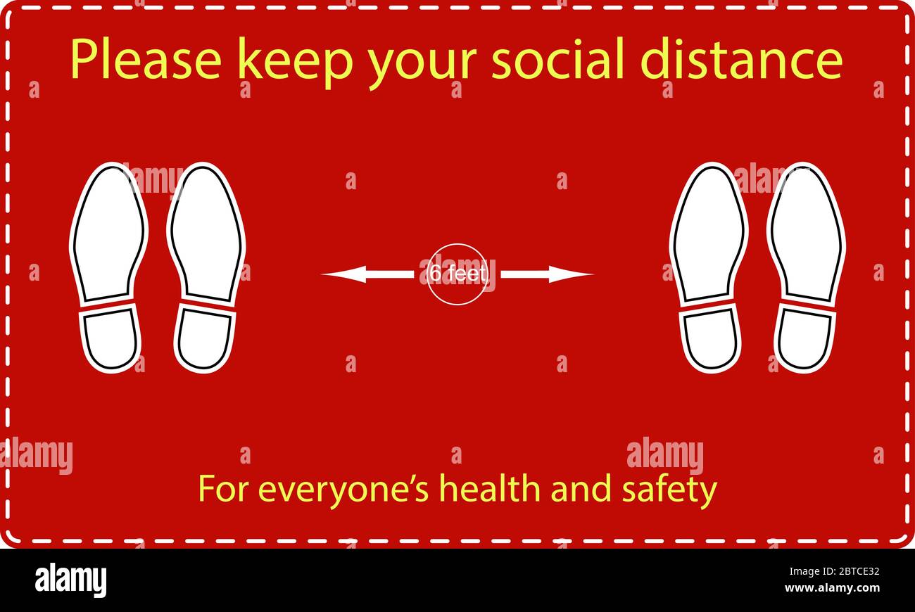 Foot Symbol Marking the standing position, the floor as markers for ...