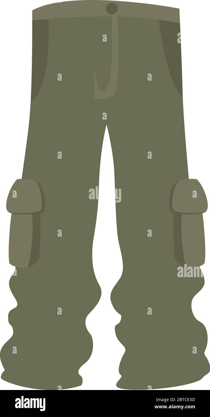 Green man pants, illustration, vector on white background Stock Vector ...