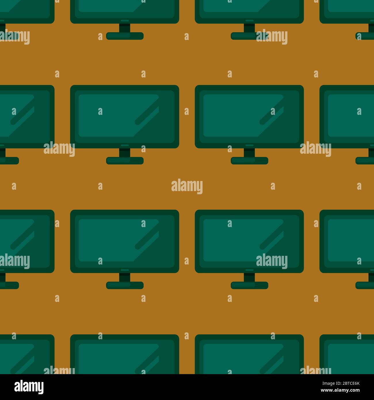 TV pattern , illustration, vector on white background Stock Vector ...