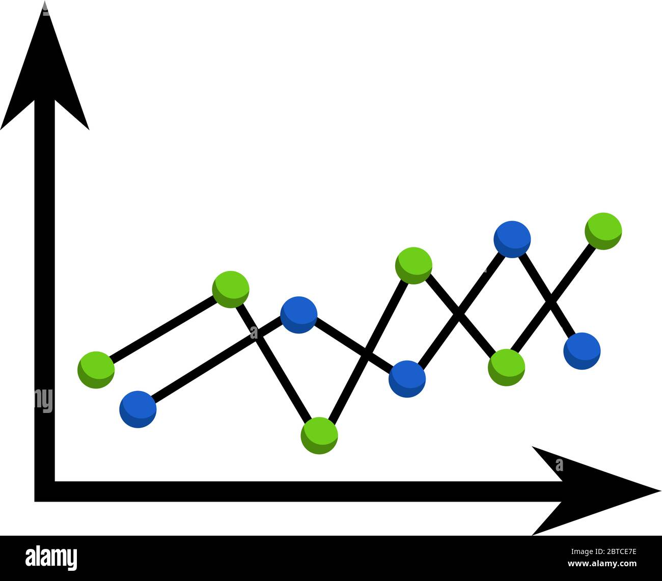 Business graph vector Cut Out Stock Images & Pictures - Alamy