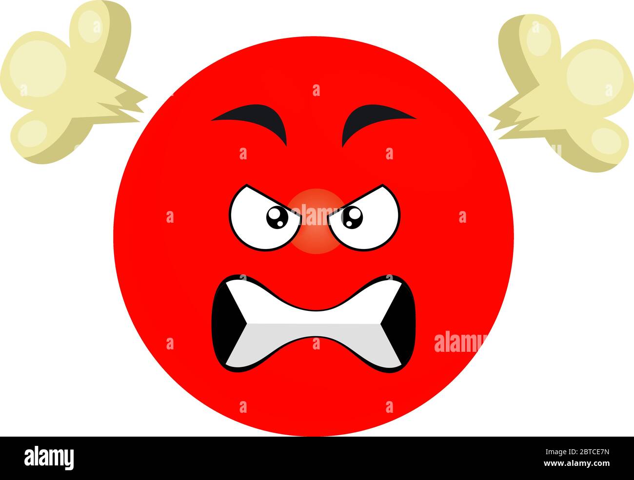 Angry emoji red face Cut Out Stock Images & Pictures - Alamy