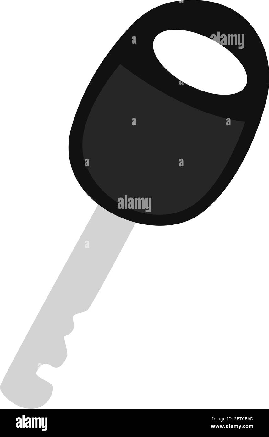 Car key, illustration, vector on white background Stock Vector Image ...