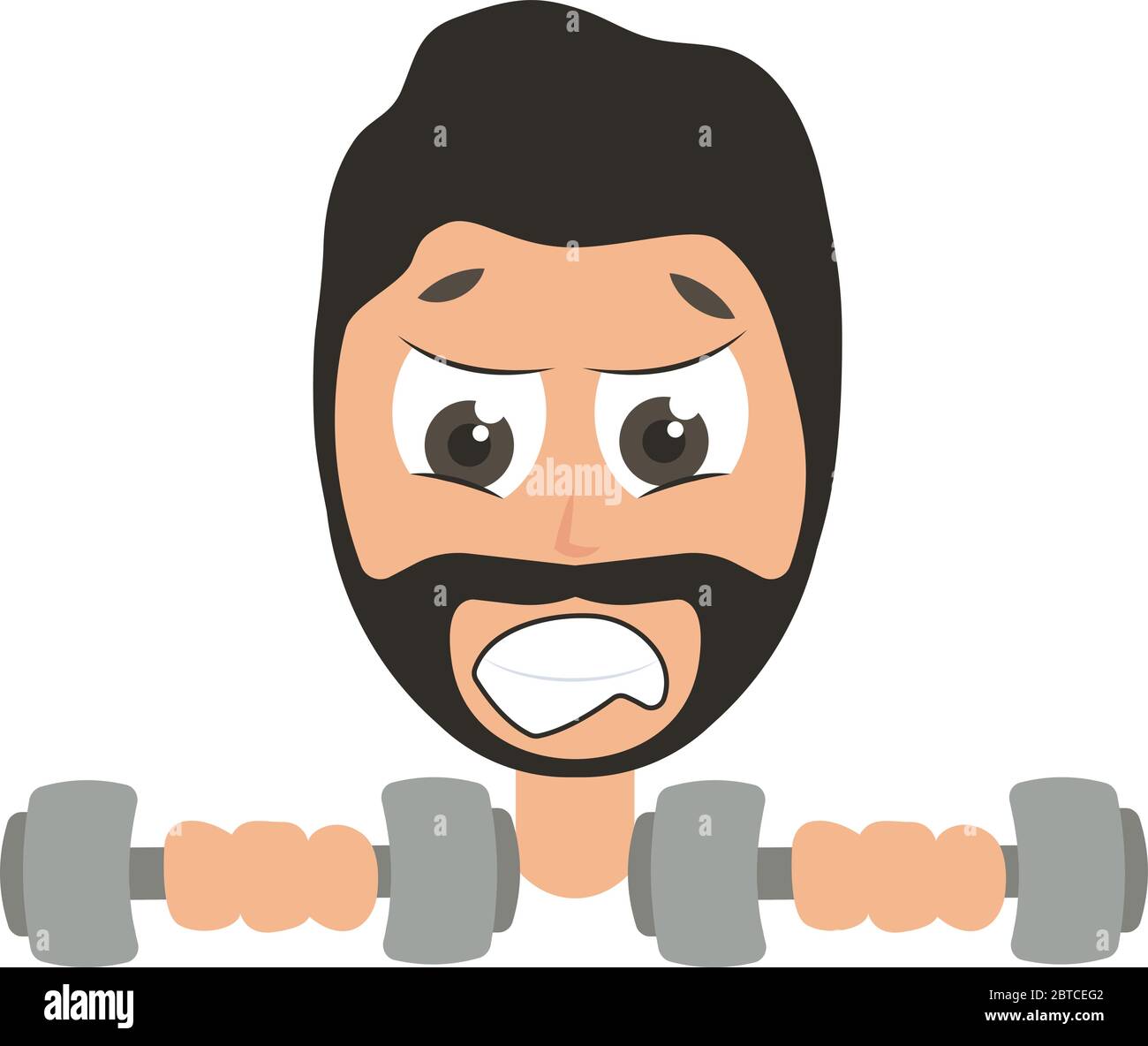 Man exercise on lifting weight Stock Vector Images - Alamy