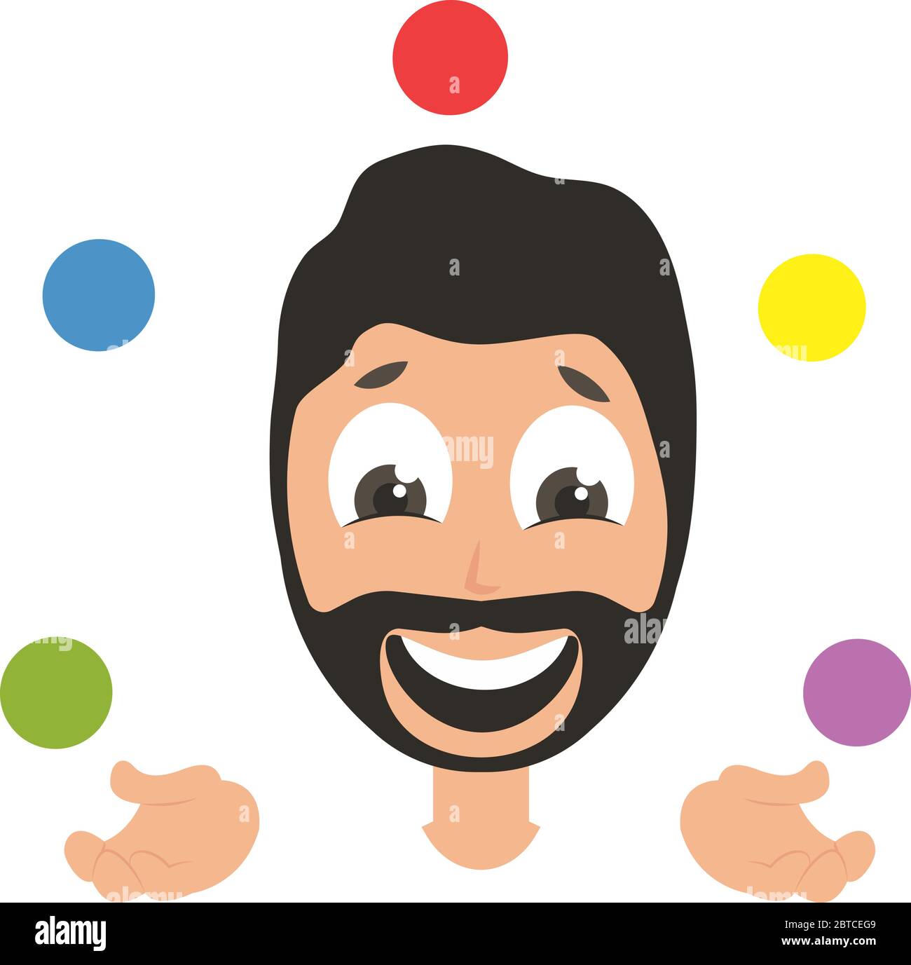 Juggler man Stock Vector Images - Alamy