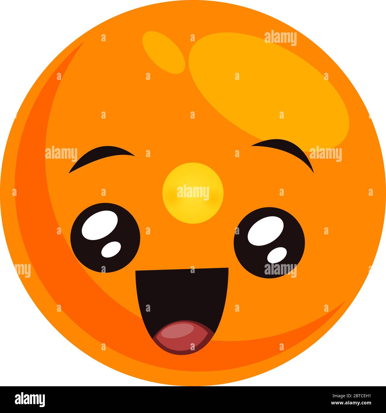 Cute emoji, illustration, vector on white background Stock Vector Image ...