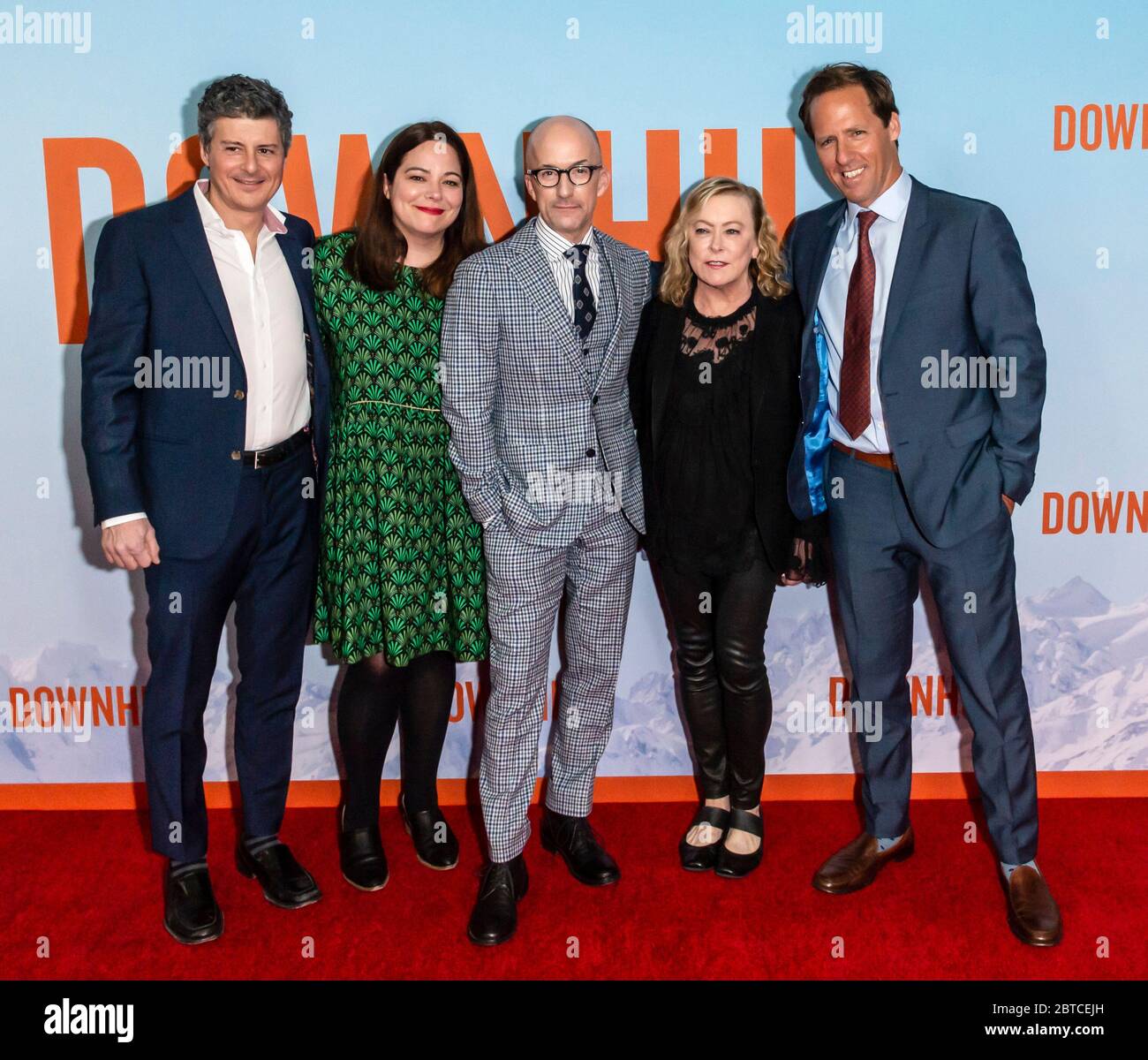 New York, NY - Feb 12, 2020: Anthony Bregman, Stefani Azpiazu, Jim Rash ...