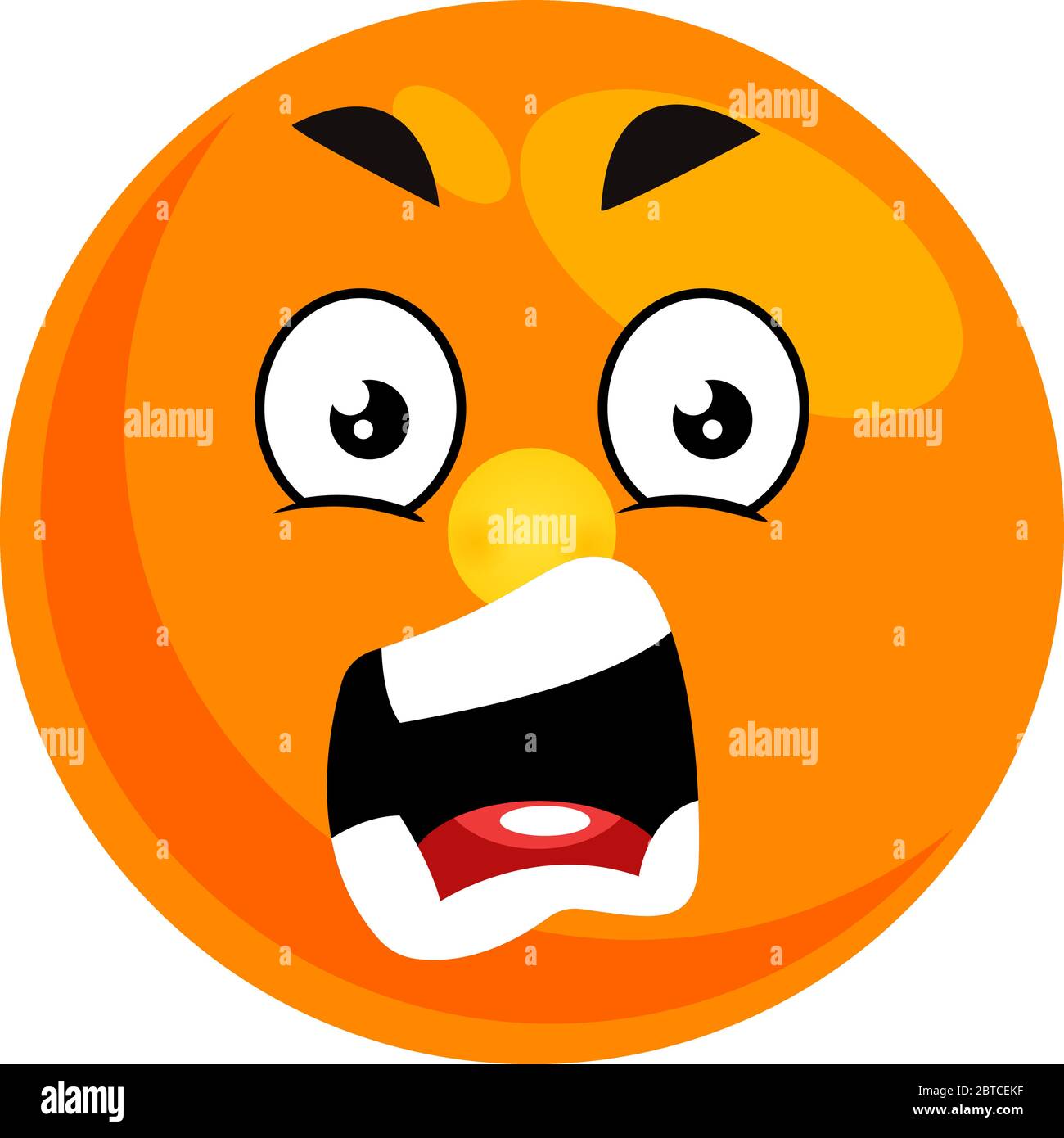 Yelling emoticon hi-res stock photography and images - Alamy