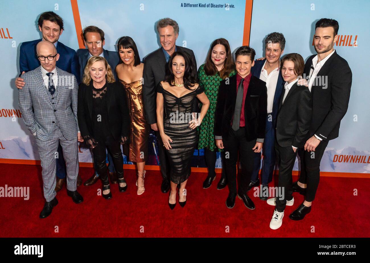 New York, NY - Feb 12, 2020: Jim Rash, Zach Woods, Nat Faxon, Nancy ...