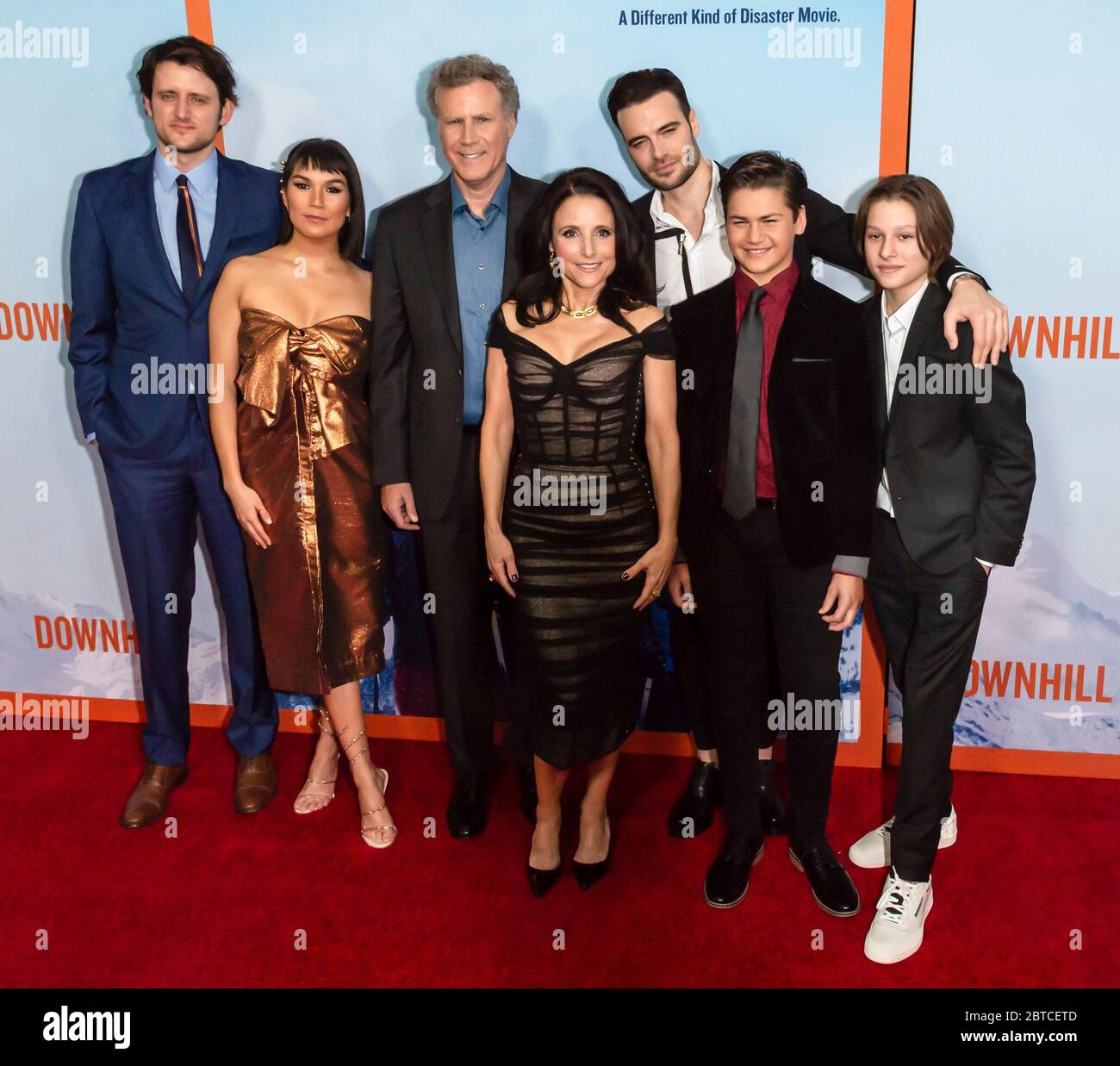 New York, NY - Feb 12, 2020: Zach Woods, Zoe Chao, Will Ferrell, Julia ...