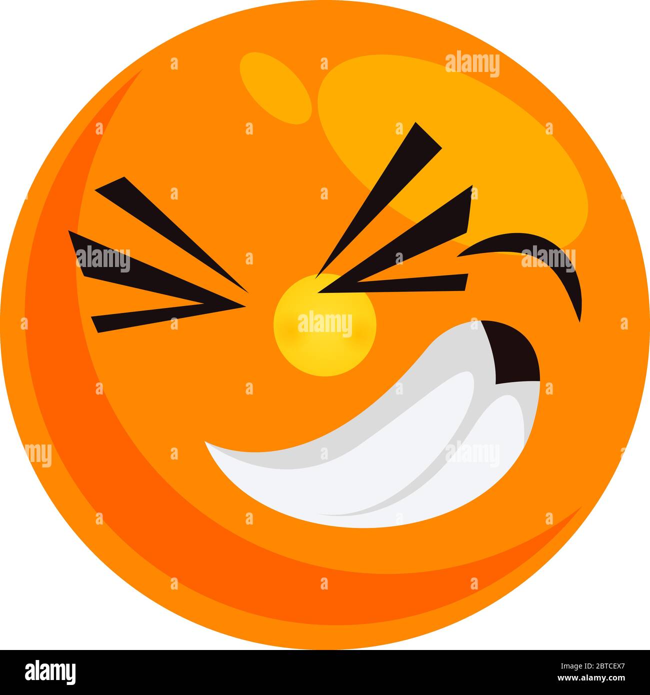 Smiling smiley, illustration, vector on white background Stock Vector ...