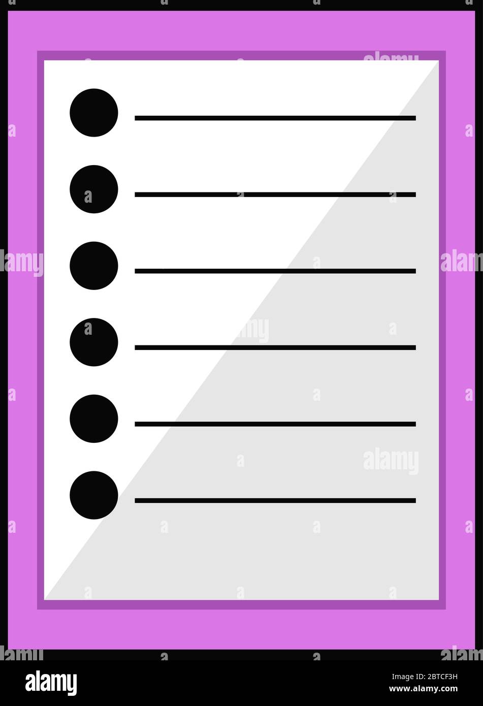 Purple pocketbook Stock Vector Images - Alamy