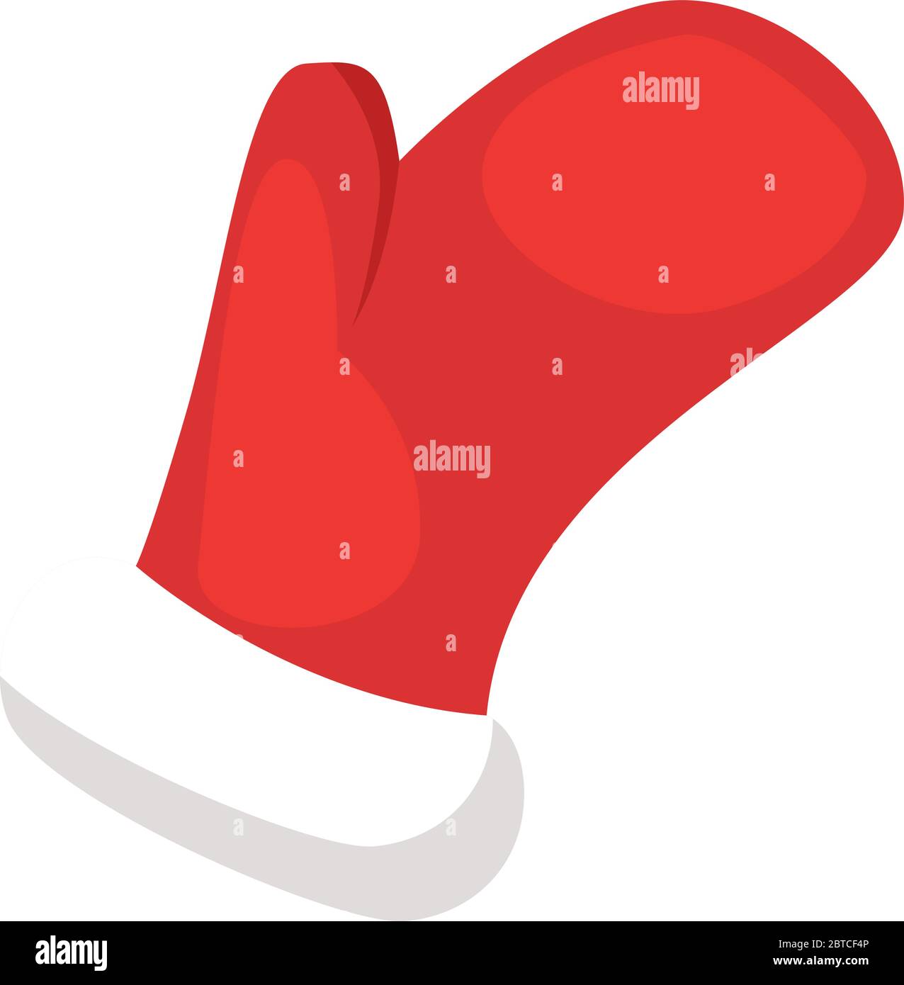 Christmas gloves, illustration, vector on white background Stock Vector ...